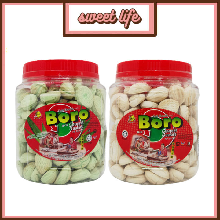 435G BORO COOKIES ORIGINAL / PANDAN / KOPI / DURIAN BISKUT RAYA KUIH ...