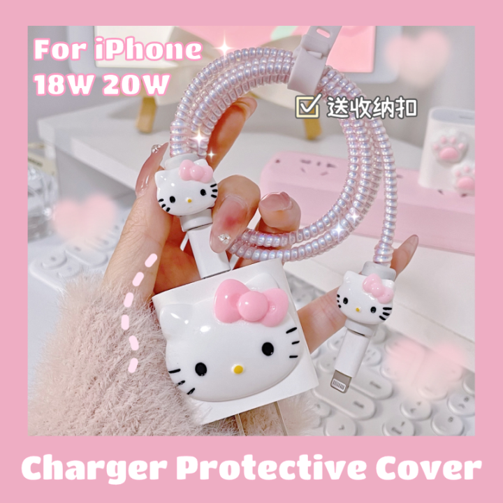 NicEseed Hello Kitty Charger Protective Cover For iPhone 18W 20W Girl ...
