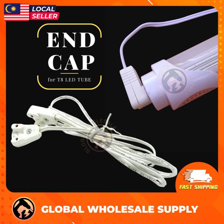 4FT End Cap Wire For T8 LED Tube Wayar Lampu LED T8 Panjang Siling LED ...