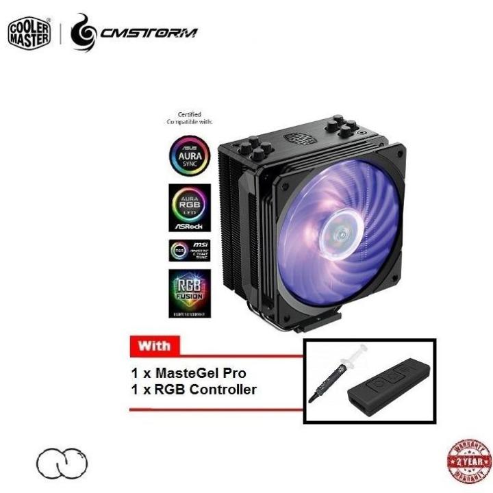 Cooler Master Hyper 212 RGB Black Edition CPU Cooler Fan / AMD Ryzen ...
