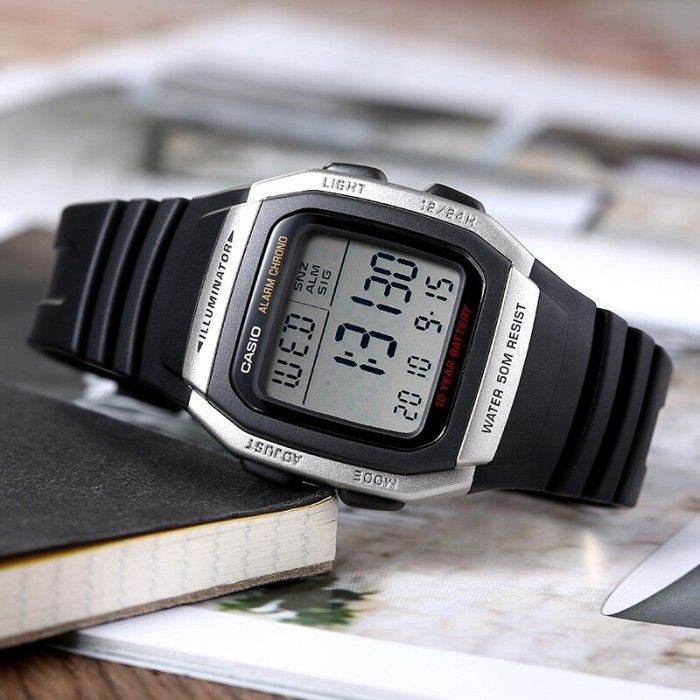 JAM TANGAN PRIA CASIO ORIGINAL W-96H-1A /W-96H-1 / W-96H-1AVDF DIGITAL Bergaransi Resmi Keren ...