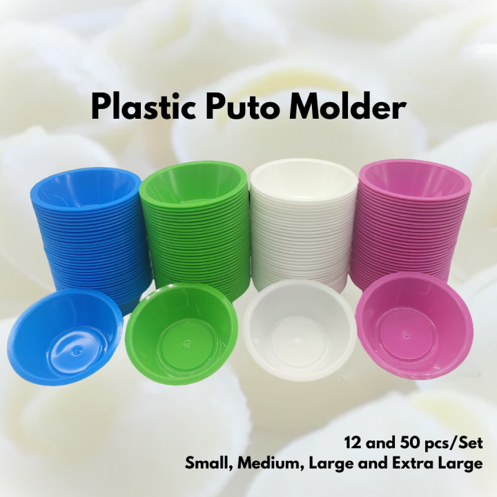 SevHome 12Pcs / 50Pcs Set High Quality Puto Kutsinta Molder Cups Baking ...