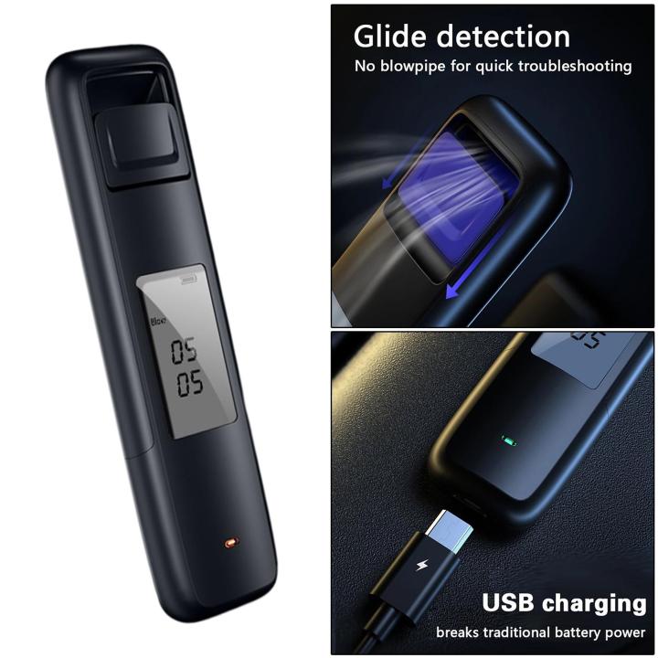 Stailaa Digital Alcohol Tester Breathalyser Breath Analyzer Test Black ...