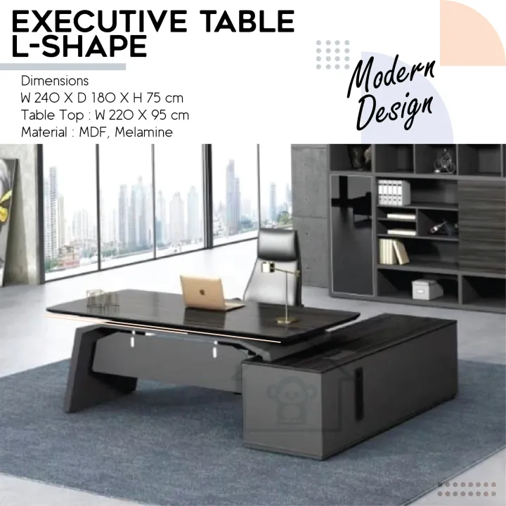 EXECUTIVE TABLE L-SHAPE MODERN DESIGN/DIRECTOR TABLE/OFFICE TABLE ...