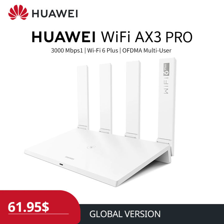 HUAWEI AX3 Pro WiFi 6 + Wifi Router Gigabit 2.4G 5.0GHz Dual-Band 3000Mbps Repeater เครื่องขยาย ...