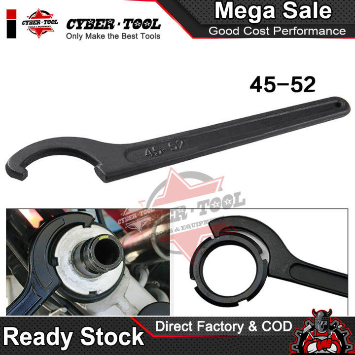 45-52mm Crescent Hook Head Round Nut Spanner Hand Tool Stainless Steel ...