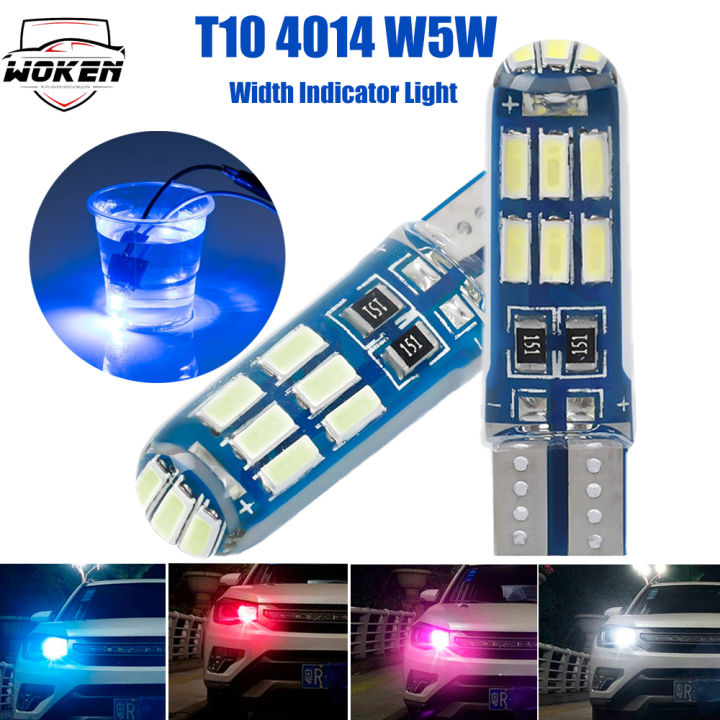 【WOKEN】T10 4014 W5W LED Width Indicator Light 6000K Suitable For Car ...