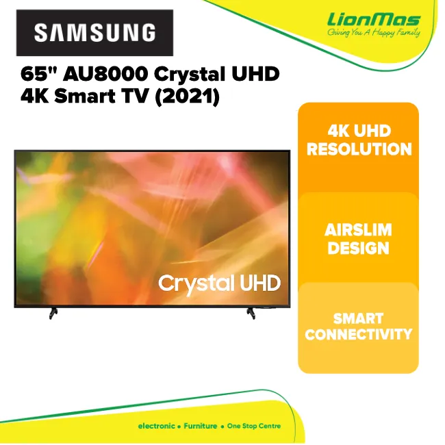 SAMSUNG 65" INCH TU8500 / AU8000 4K UHD SMART TV, TU8500KXXM / AU8000KXXM | Lazada