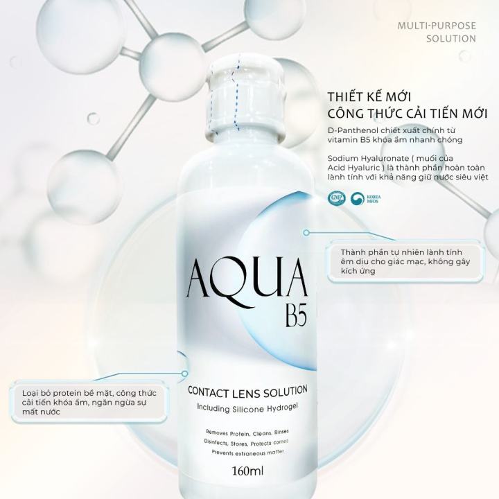 [CHÍNH HÃNG]Nước ngâm lens AQUA nước bảo quản lens,dung dịch rửa vệ ...