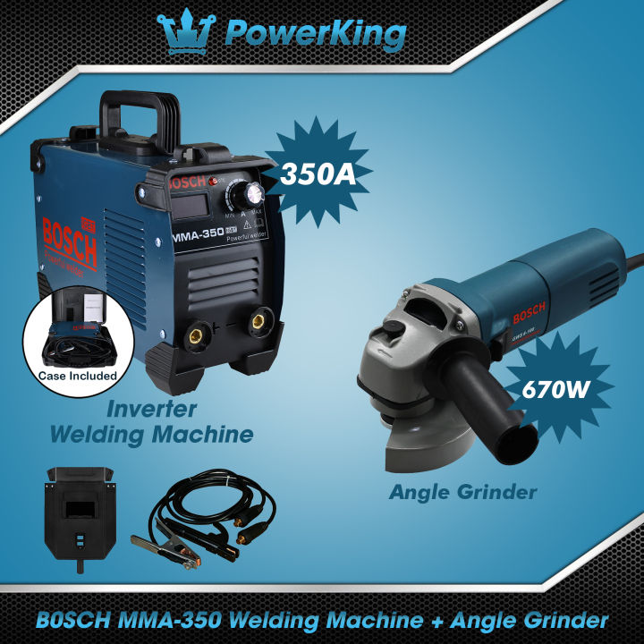 Powerful MMA-350 Welding Machine + GWS6-100 Angle Grinder | Lazada PH