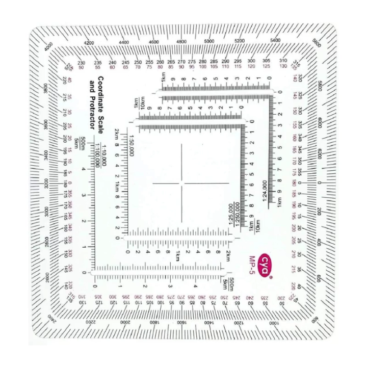 MGRS Coordinate Scale Reading and Land Navigation Topographical Scale ...