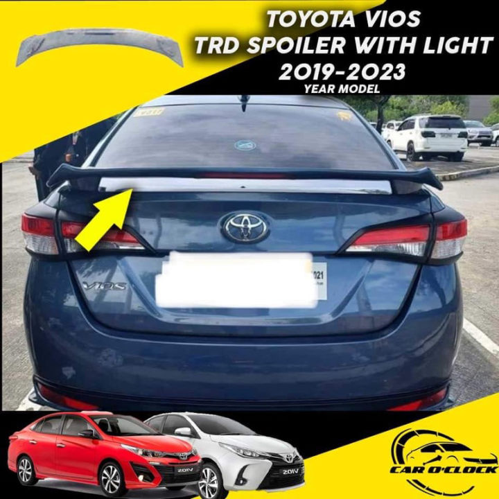 TOYOTA VIOS 2019-2023 SPOILER TRD WITH LIGHT | Lazada PH