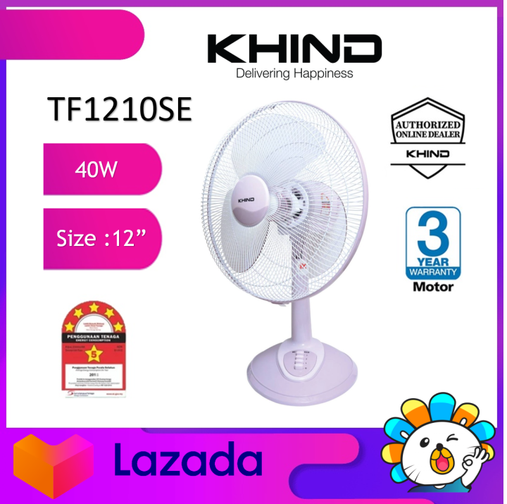 KHIND 16" / ELBA 16" / ISONIC 16" / KHIND 12" TABLE FAN | Lazada
