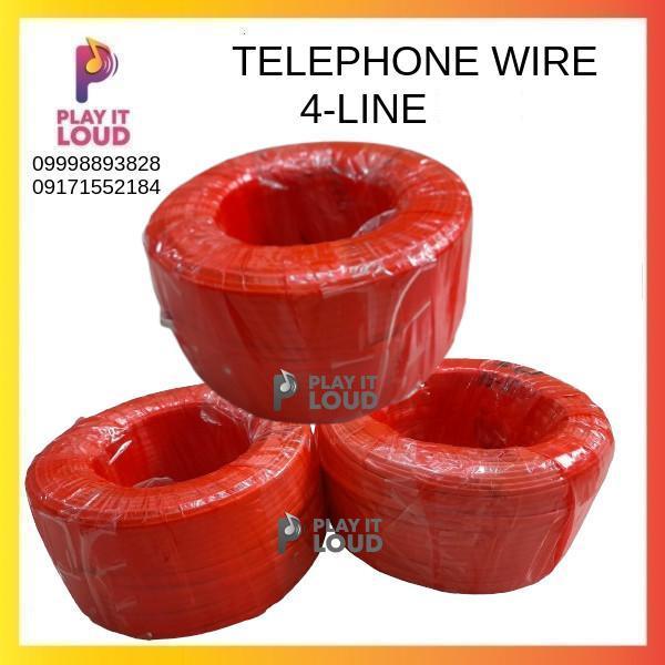 TELEPHONE WIRE (WHITE) 4 LINE 100m | Lazada PH