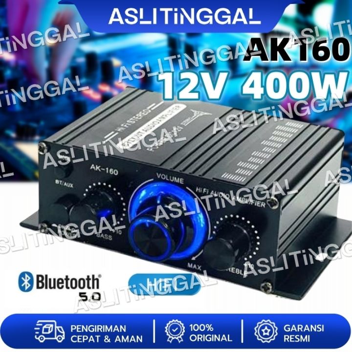Amplifier Daya Audio AK160 Mobil Bluetooth Hifi Power Amplifier Audio ...