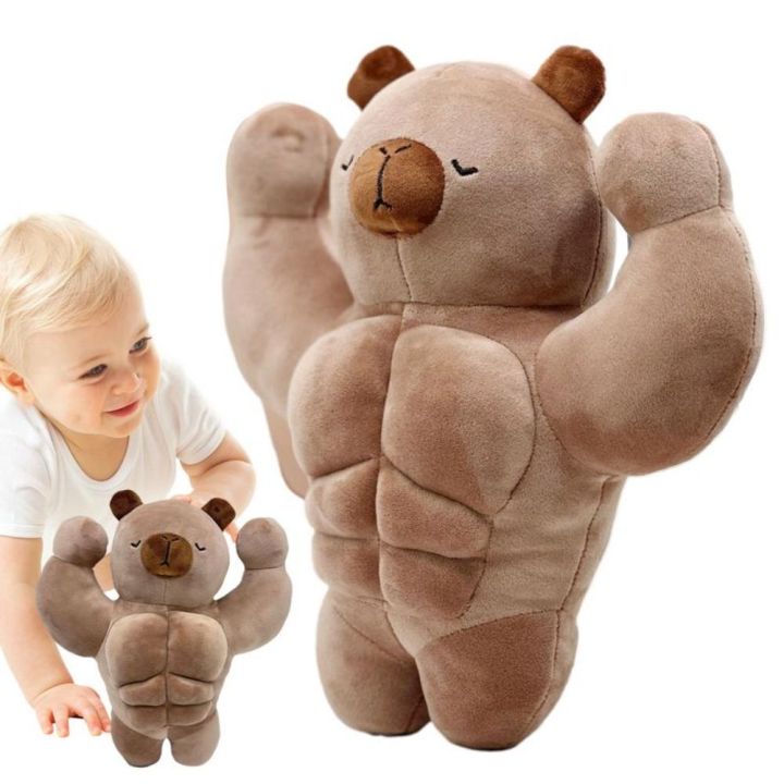 HAOXI PP Cotton Capybara Plush Muscle Man Pillow Capybara Plush ... HAOXI PP Cotton Capybara Plush Muscle Man Pillow Capybara Plush ...