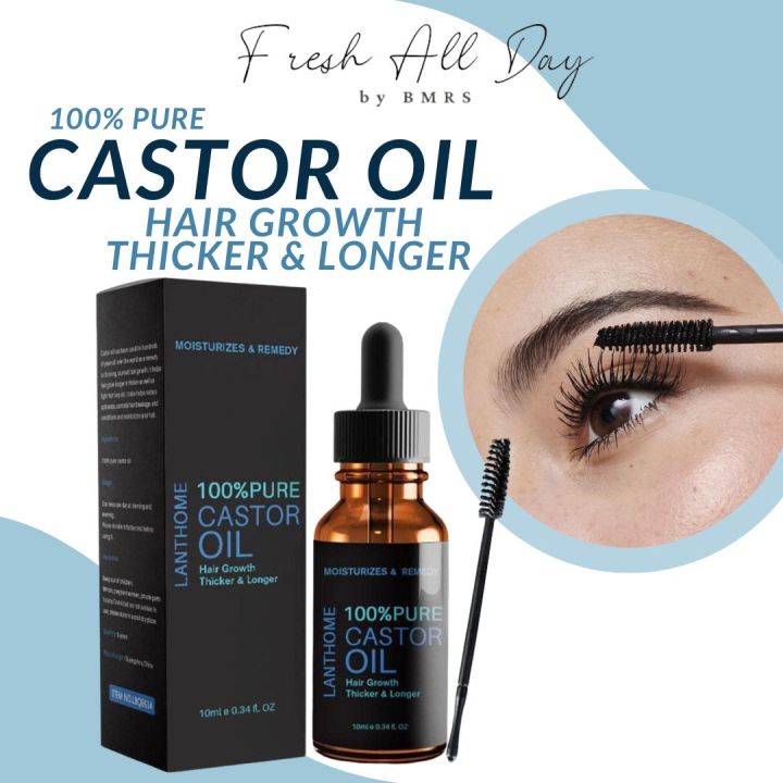 Lanthome Original 100% Pure Organic Castor Oil for eyelashes and ...
