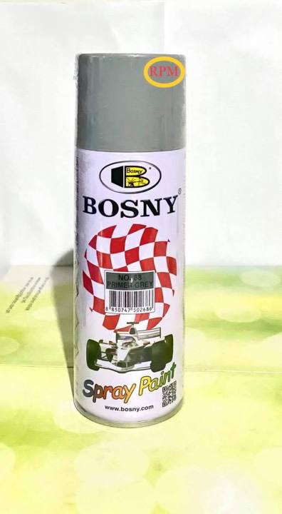 Bosny Spray Paint Primer Gray ( No. 68 ) | Lazada PH