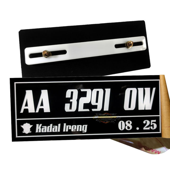 Plat Nomor Sepeda Motor Akrilik Variasi Baut Universal | Lazada Indonesia