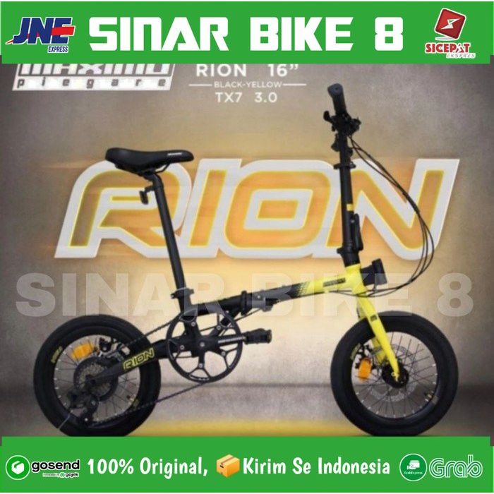 Sepeda Lipat Ukuran 16 inch MAXIMO Piegare RION TX7 3.0 | Lazada Indonesia