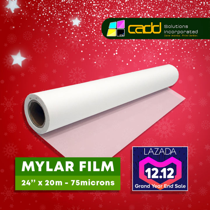 Mylar film paper A2 SIZE • 24 inches x 20 meters 75microns (.003 mm ...