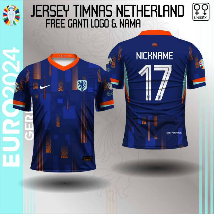 Jersey bola belanda piala eropa 2024 kaos baju timnas belanda | Lazada ...