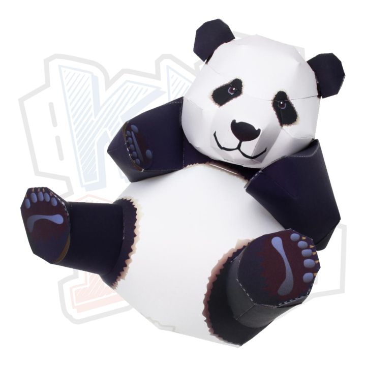 Mô hình giấy động vật gấu trúc Giant Panda ver 2 | Lazada.vn