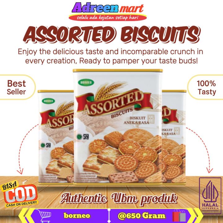UBM BORNEO ASSORTED BISCUIT 350|650 Gram | Lazada Indonesia