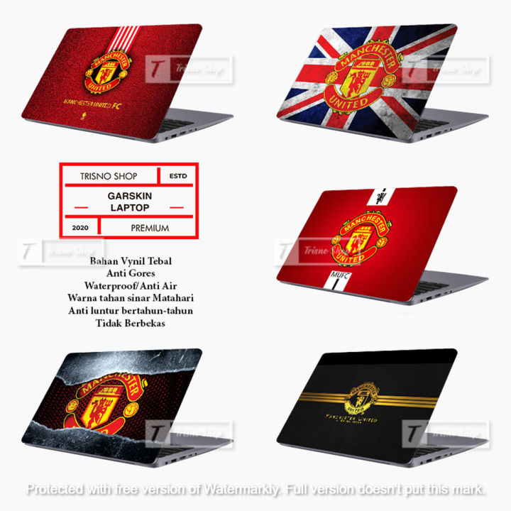 Stiker Laptop | Garskin Laptop | Manchester United + Laminasi Tebal ...