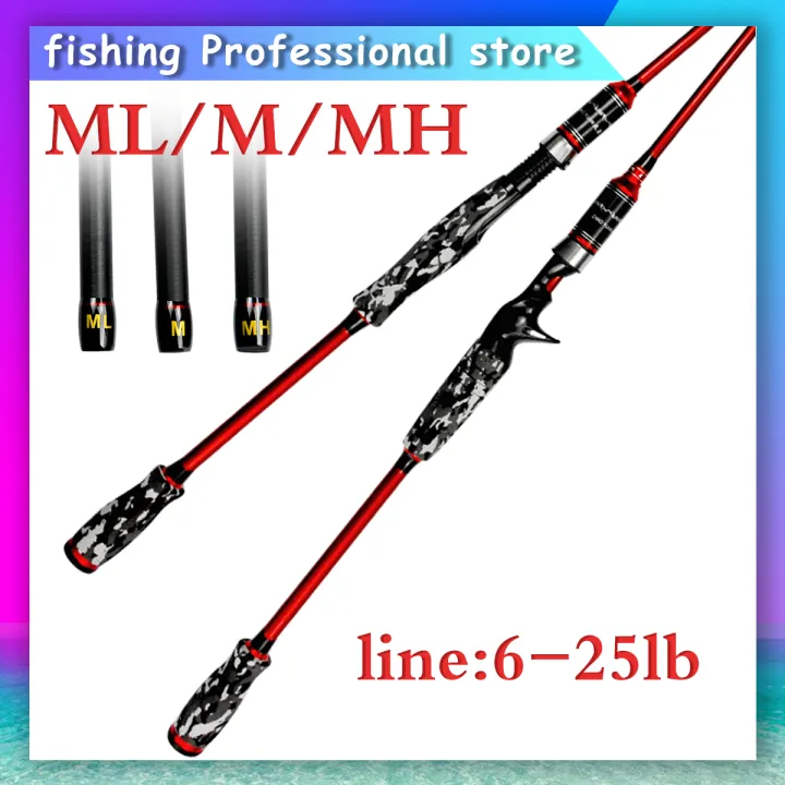 【NYA】2.1M profession Carbon fiber fishing rod MH/M/ML 3 tip spinning ...
