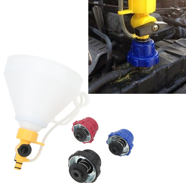 Coolant Refilling Funnel Spill Proof Engine Coolant Filling Kit with 3 ...