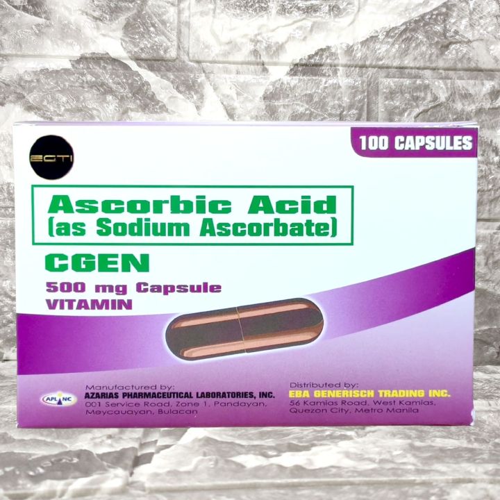 CGEN (Ascorbic Acid as Sodium Ascorbate) 100 Capsules | Lazada PH