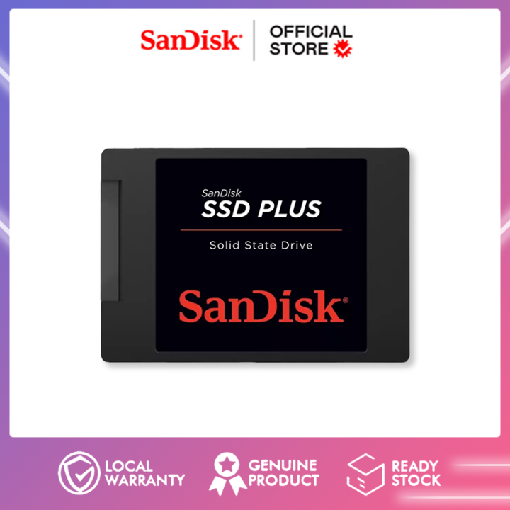 SanDisk SSD PLUS 2.5" 480GB 1TB 2TB SATA III Internal Solid State Drive (SSD) SDSSDA-1T00-G26 ...