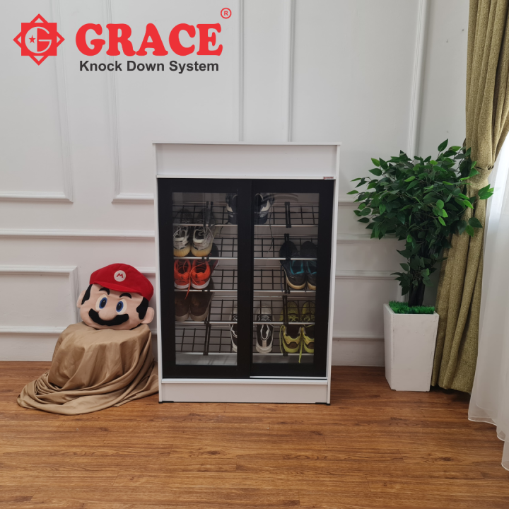 RAK SEPATU MINIMALIS TERBARU KAYU MODERN GRACE RS 803 | Lazada Indonesia