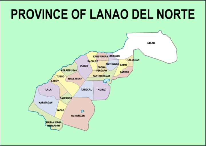 Lanao Del Norte Province Map Waterproof A4 Laminated Chart | Lazada PH
