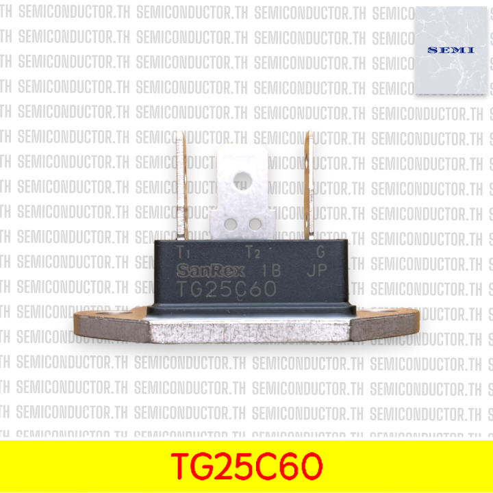 TRIAC TG25C60 SANREX แท้ ไตรแอค 25A 600V Isolate Mold Type Gate Trigger ...