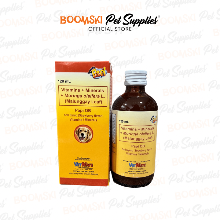 Papi OB Pet Supplement (Vitamins/Minerals + Moringa Oleifera L) Syrup ... Papi OB Pet Supplement (Vitamins/Minerals + Moringa Oleifera L) Syrup ...