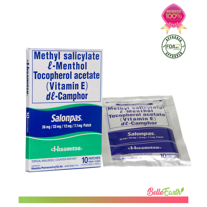 Salonpas Box of 10 Patches Salonpas Medicated Patch | Lazada PH