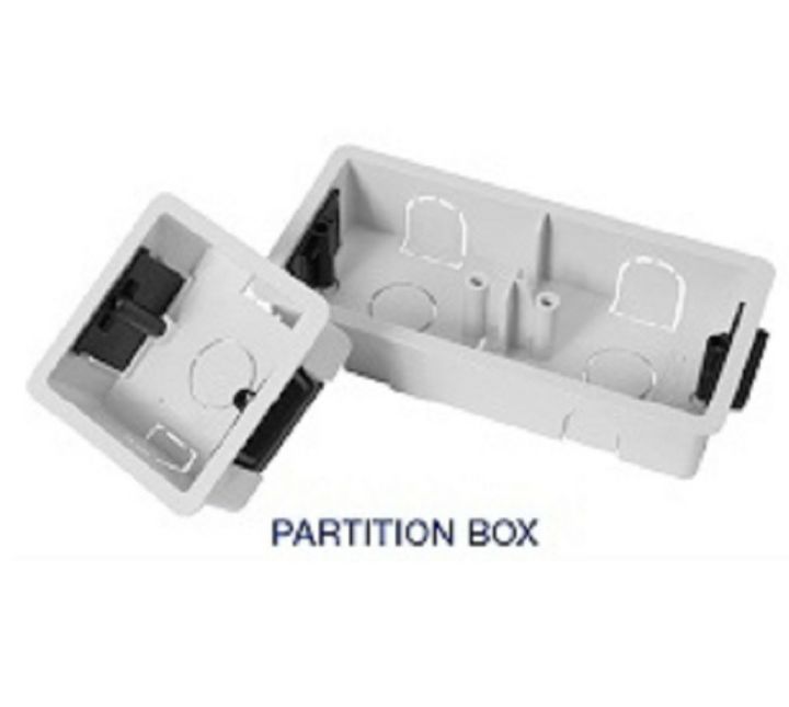 3'' X 3'' Single Gang Partition Box 3" X 7" PVC Partition Box | Lazada