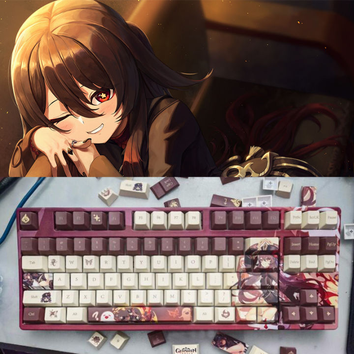 ＜116＞Genshin Impact Keycaps Hutao Keycaps 136 Keycaps Game Character ...