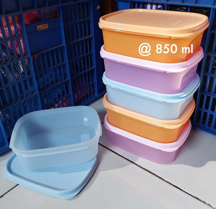 TUPPERWARE Colorful Rectangular 850 ml (hrg satuan) | Lazada Indonesia