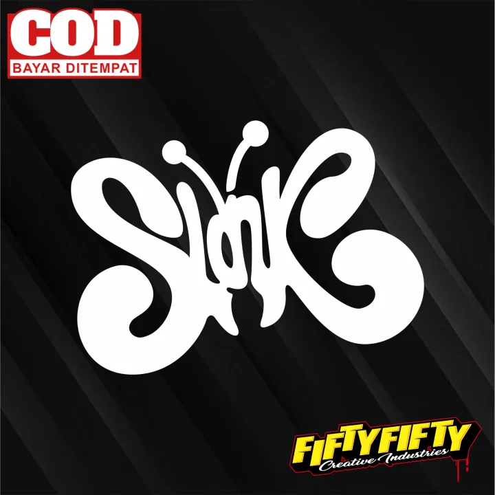 Stiker Cutting SLANK Model 3 Stiker Viral Terbaru Stiker Motor Mobil ...