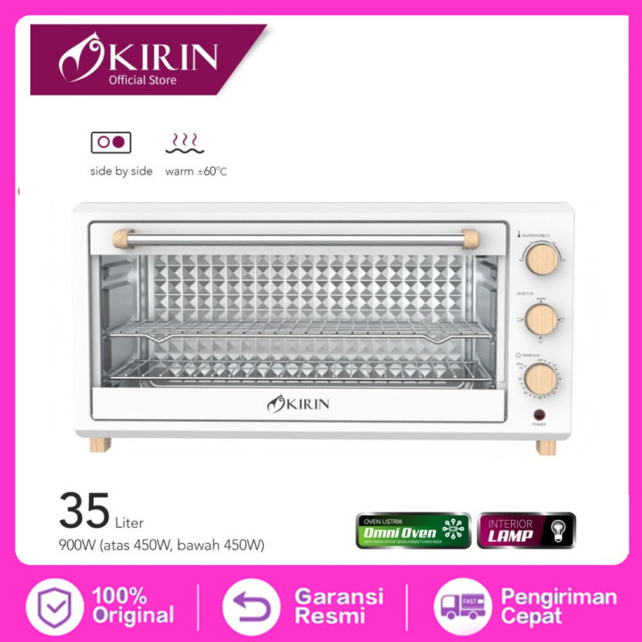 OVEN KIRIN KBO 350WB Kapasitas 35 Liter Terbaru Muat 2 Loyang | Lazada Indonesia