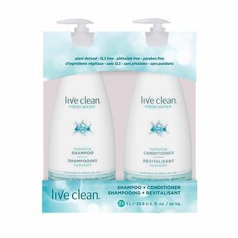 ORIGINAL and IMPORTED - (2 x 1L) Live Clean Fresh Water Shampoo and ...