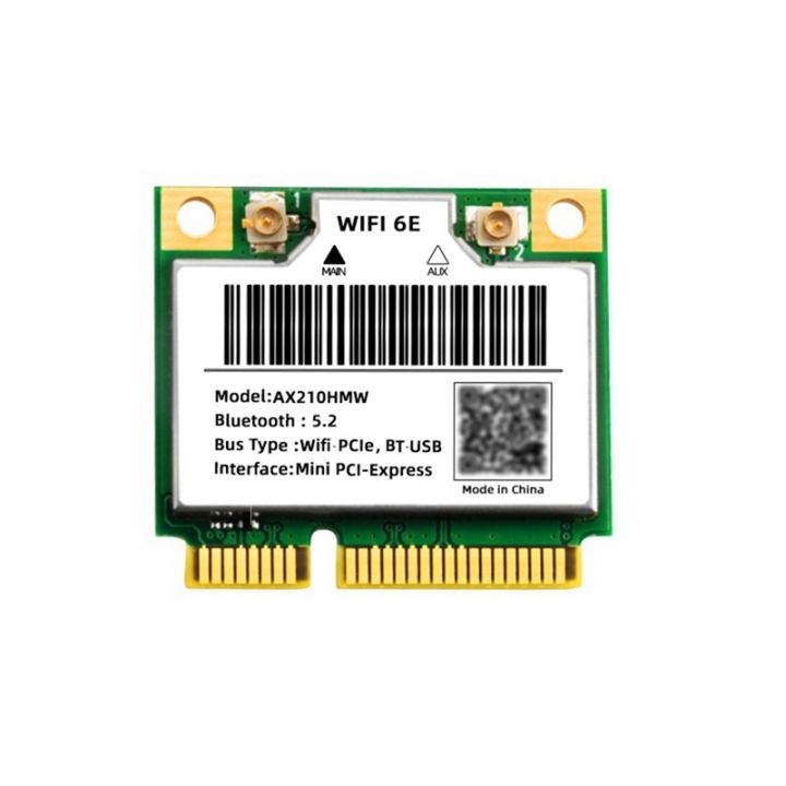 WiFi 6 Wifi Card WiFi 6E AX210HMW PCIE for AX210 5374Mbps Bluetooth5.2 ...