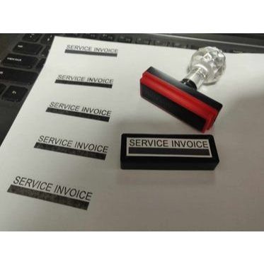 SERVICE INVOICE Stamp Pre-layout 10mm x 48mm | Lazada PH