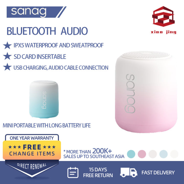 Sanag X6S Speaker Bluetooth Subwoofer Audio 100% Bluetooth Speaker Wireless Outdoor Waterproof ...