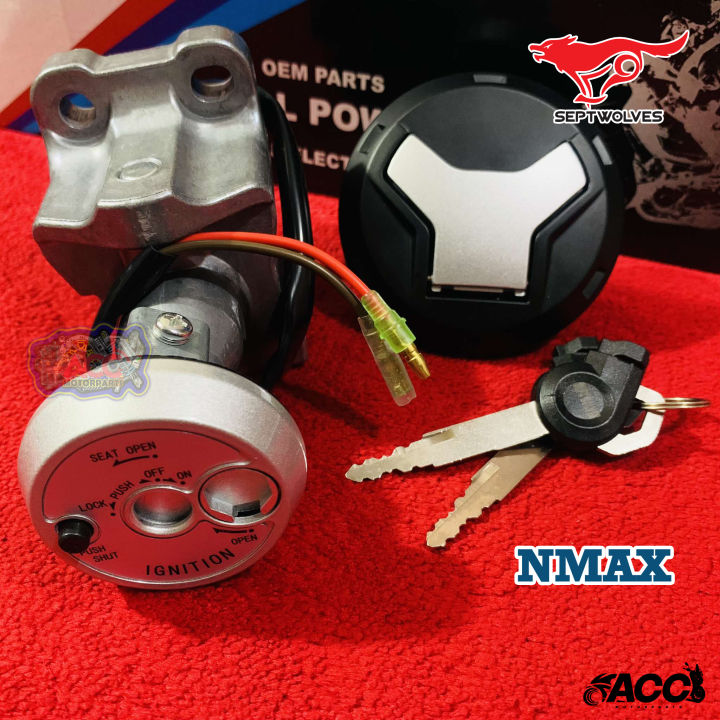 NMAX V1 Lock Set w/ Gas Tank Anti Theft Main Ignition Switch with Keys ...