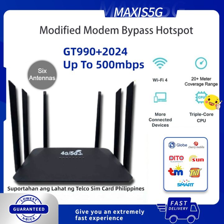 NEW 2024 Turbo GT990+ 4G/5G LTE CPE Router Modem Wi-Fi 500mbps Unlocked ...