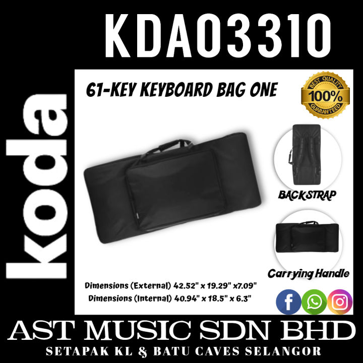Koda KDA03310 Plus 61-Key Keyboard Bag ONE ( KDA-03310 / Kda03310 ...